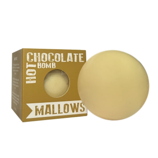 White Mallows Hot Chocolate Bomb – The Cocoa Counter